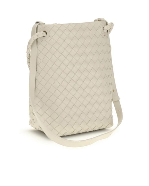 Bottega Veneta Andiamo Small Bucket in Natural | Lyst