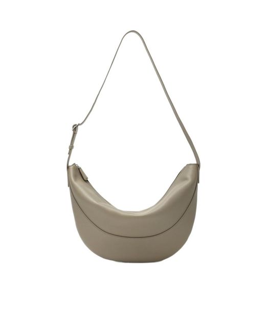The Row Jouve Zipped Shoulder Bag in Gray | Lyst