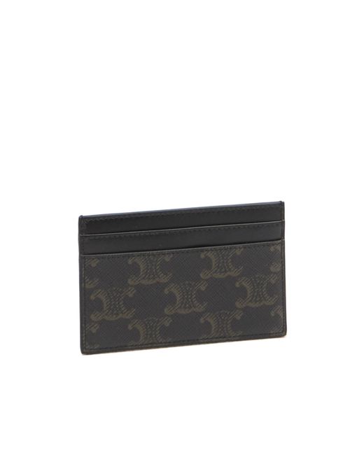 Celine Rectangular Wallet in Black for Men | Lyst