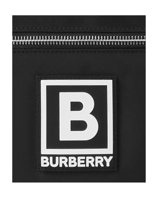 Burberry Letter Pattern Decal Handbag in Black for Men | Lyst