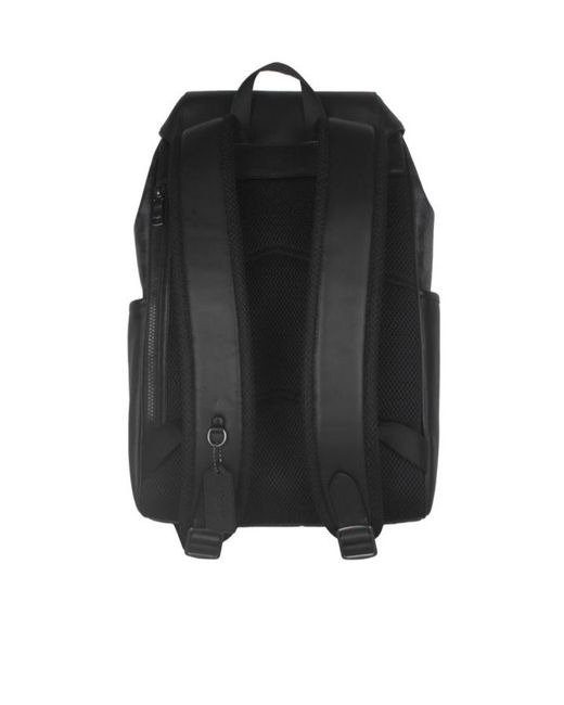 COACH Signature Canvas Racer Backpack in Black for Men | Lyst