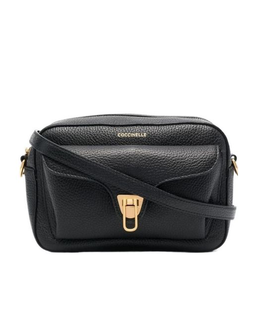Coccinelle Logo Details Satchel in Black | Lyst