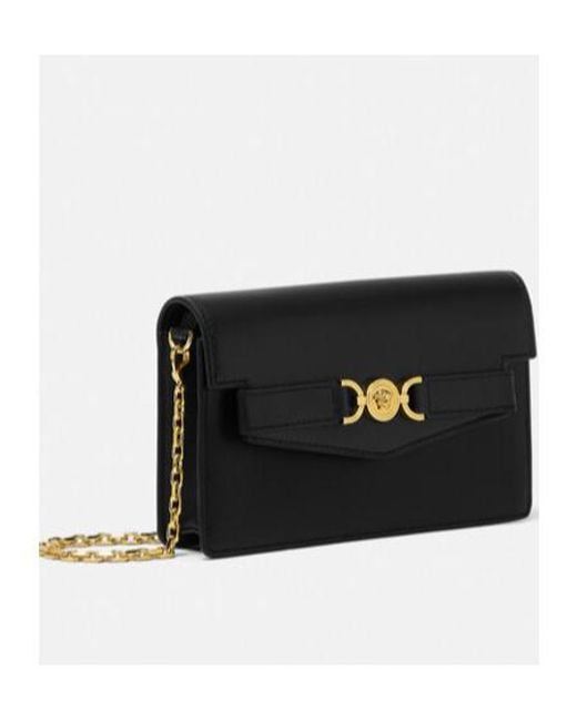 Versace Chain-Linked Wallet in Black | Lyst