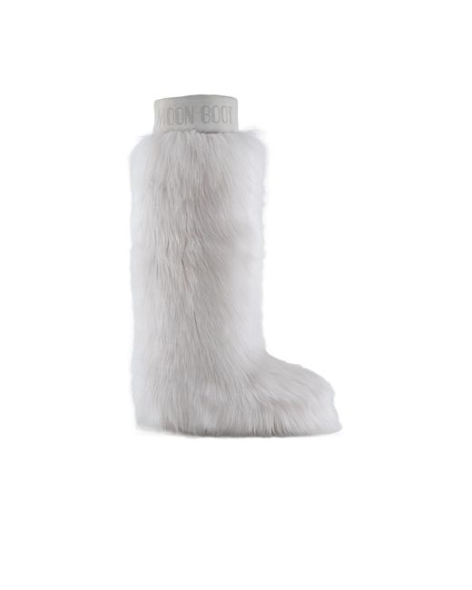 Moon Boot Icon Yeti Boots in White | Lyst