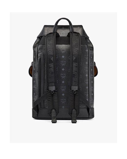 MCM Printed Backpack in Black for Men | Lyst