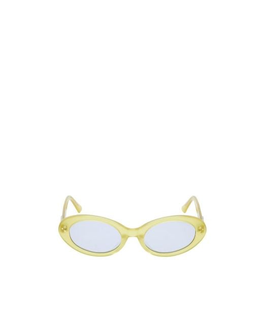 Gentle Monster Transparent-Oval-Design Sunglasses in White | Lyst UK