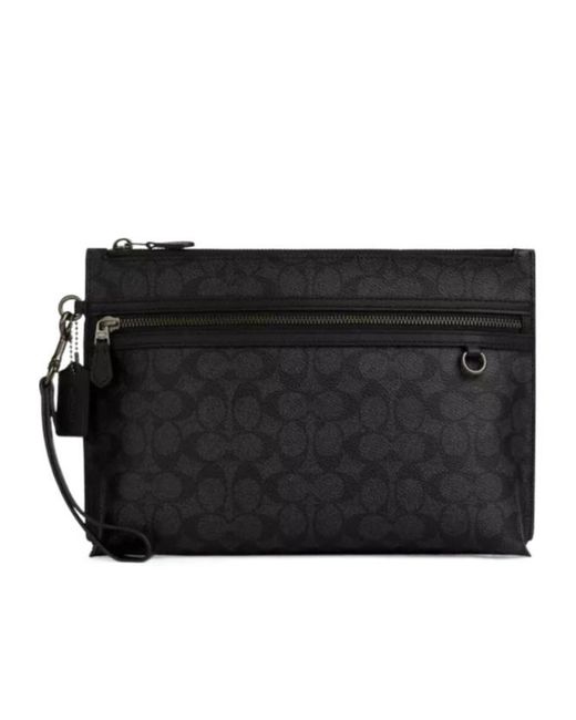 COACH Carry All Pouch in Black for Men | Lyst