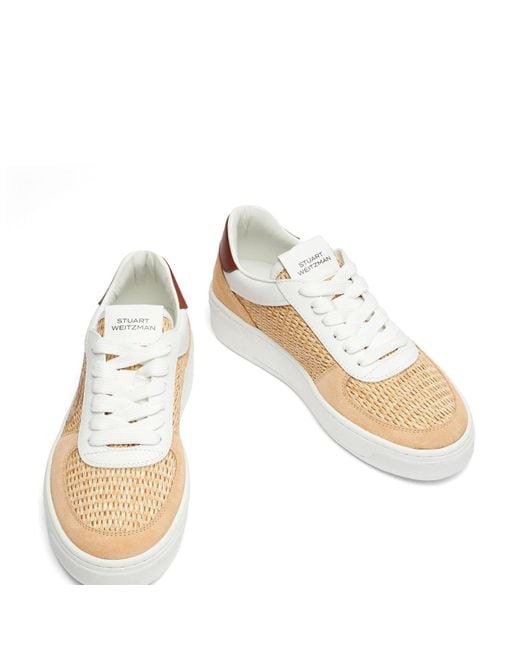 Stuart Weitzman Sw Courtside Logo Trainers | Lyst