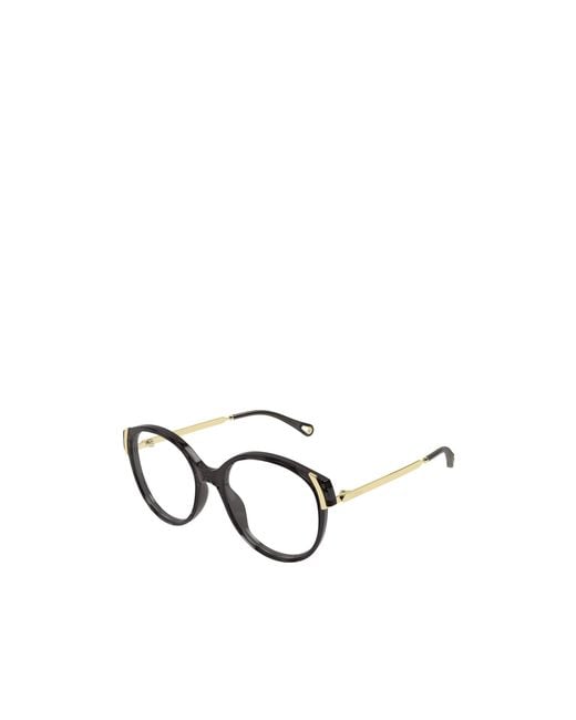 Chloé Chlo Eyewear Oval-Frame Glasses in White | Lyst UK