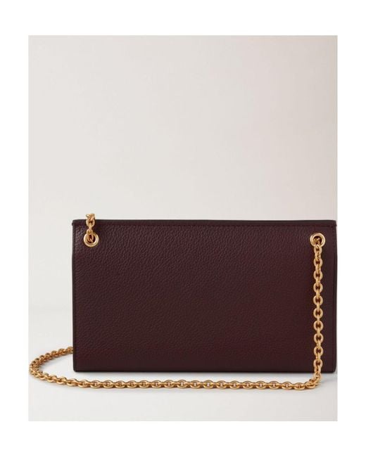 Mulberry Logo-Plaque Crossbody Bag in Purple | Lyst