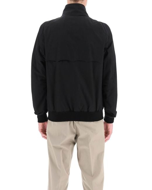 Baracuta Button-Collar Bomber Jacket in Black for Men | Lyst