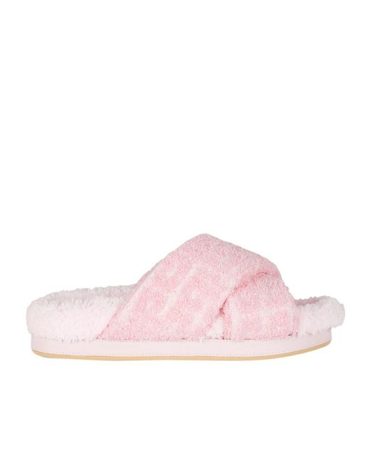 Balmain Tam Slippers in Pink | Lyst