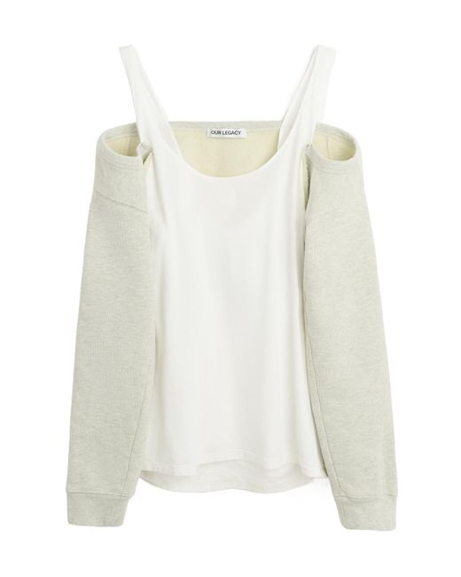 Our Legacy Cardigan Tank Top in White | Lyst
