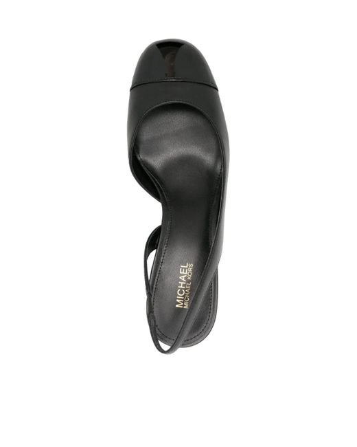 MICHAEL Michael Kors 65Mm Block-Heel Slingback Pumps in Black | Lyst