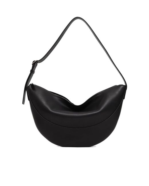 The Row Jouve Curved Shoulder Bag in Black | Lyst