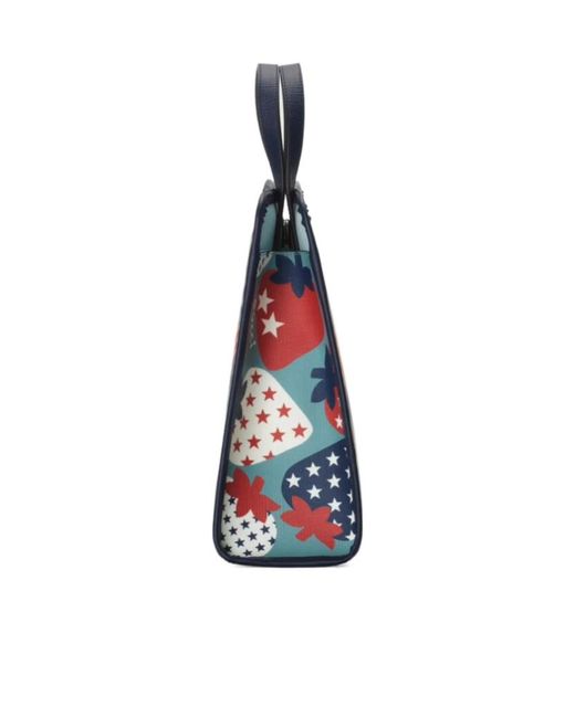 Gucci Strawberry Star Tote Bag in Blue | Lyst