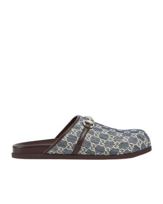 Gucci Horse Title Buckle Muller Shoes in Brown for Men | Lyst