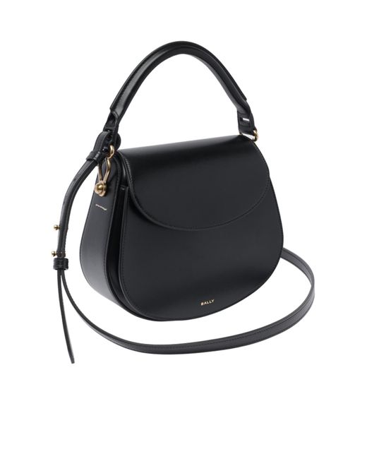 Bally Logo Detailed Top Handle Bag in Black | Lyst