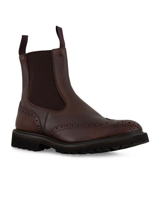 Tricker's Chelsea Short Boots in Brown for Men | Lyst