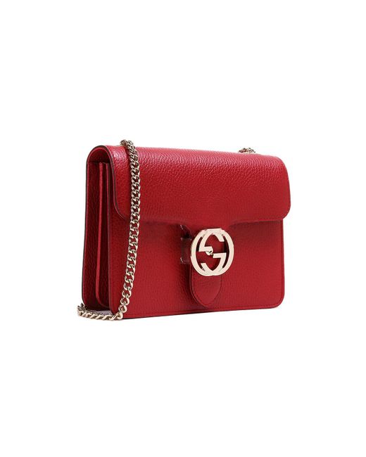 Gucci Double G Logo Woc in Red | Lyst
