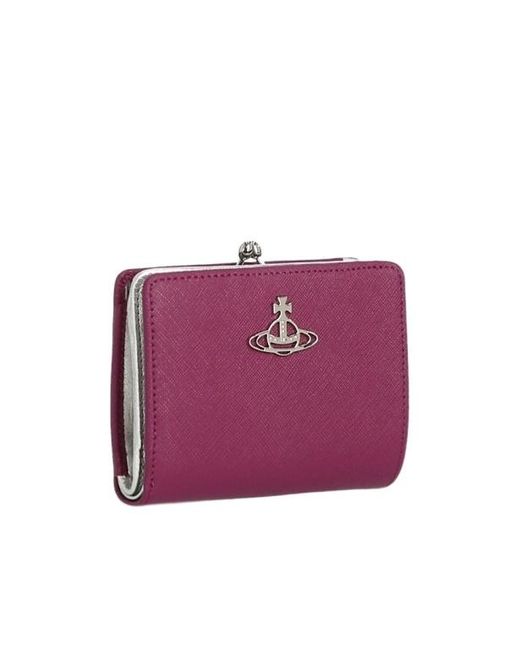 Vivienne Westwood Double-Folded Wallet in Purple | Lyst