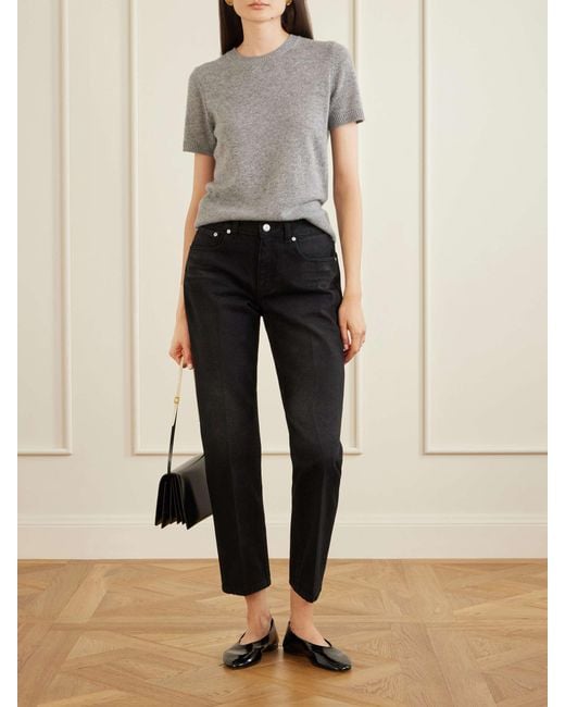 Victoria Beckham Low-Rise Straight-Leg Jeans in Blue | Lyst UK