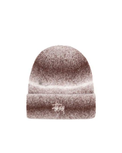 Stussy Knitted Striped Cuff Cap for Men | Lyst