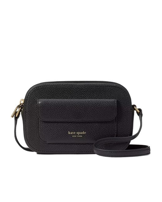 Kate Spade Logo Shoulder Bag in Black | Lyst