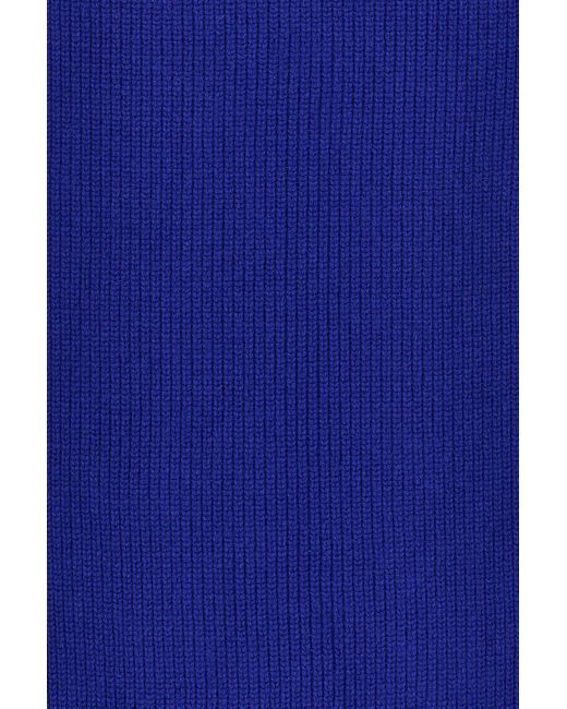 Burberry Rib Scarf in Blue for Men | Lyst