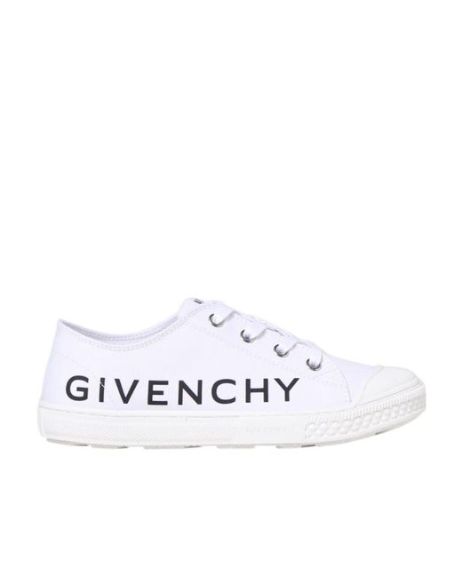 Givenchy Logo Printed Sports Shoes in White | Lyst