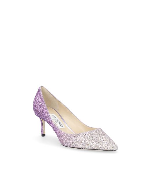 Jimmy Choo Sequin Design High Heels in Pink | Lyst
