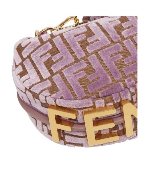 Fendi Graph Mini Shoulder Bag in Pink | Lyst