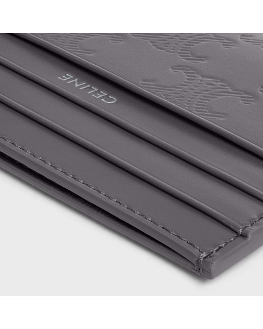 Celine Large Card Holder in Gray for Men | Lyst