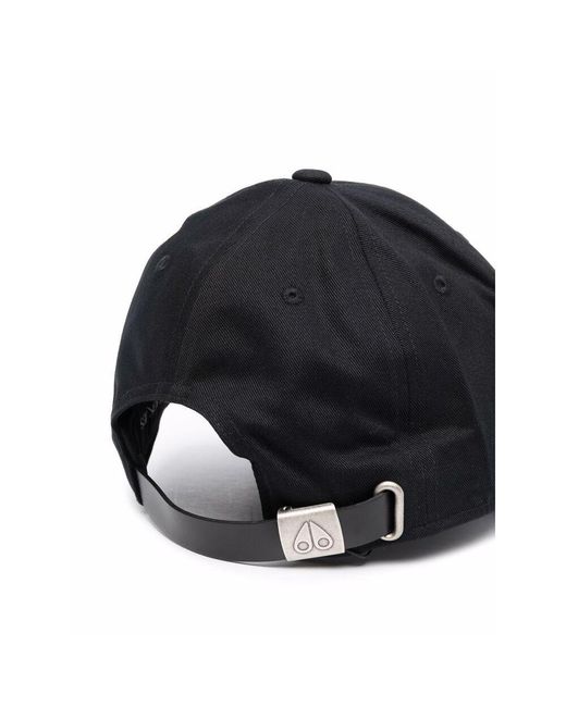 Moose Knuckles Plaque Cap in Black for Men | Lyst