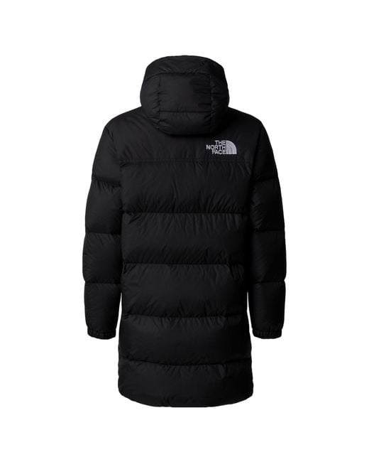 The North Face Long Parker Down Jacket in Black | Lyst