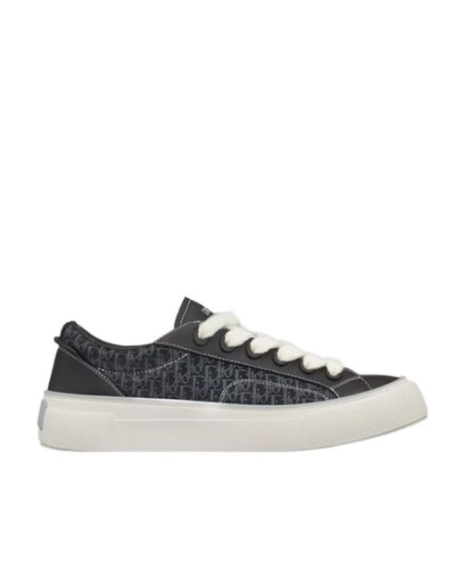 Dior B33 Logo Jacquard Low-Top Sneakers in Black for Men | Lyst