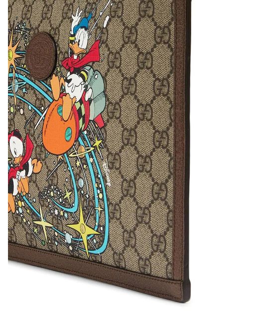 Gucci X Disney Donald Duck Clutch in Metallic for Men | Lyst