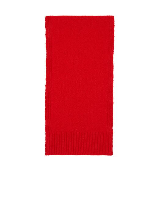 Jil Sander Logo Sticker Scarf in Red | Lyst