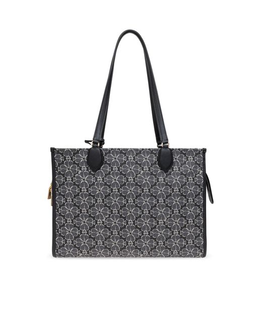 Kate Spade Logo Handbag in Black | Lyst