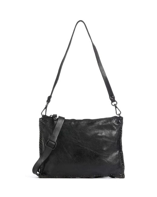 Campomaggi Embellished Shoulder Bag in Black | Lyst
