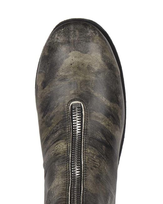 Guidi Pattern Front Zipper Boots in Brown for Men | Lyst