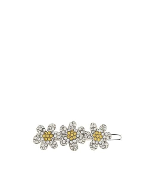 Marni Flower-Shaped Hair Clip in White | Lyst UK