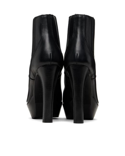 R13 Pointed Toe Platform High Heel Ankle Boots in Black | Lyst