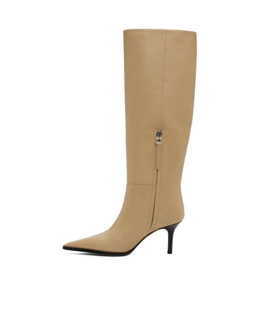 Aeyde Logo Boots in White | Lyst