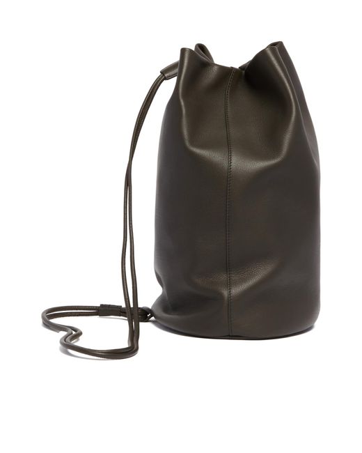 The Row Joe Drawstring Backpack in Gray | Lyst