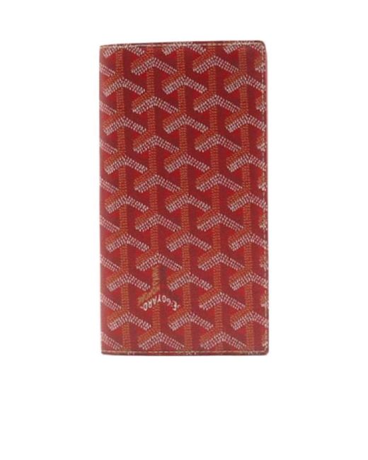 Goyard Long Purse With Printed Pattern in Red | Lyst