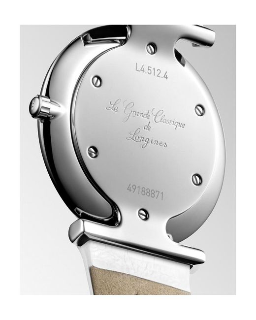 Longines Logo Logo Watch in White | Lyst