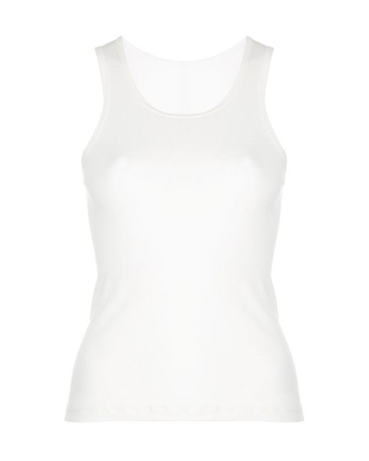 Wardrobe NYC Ribbed Vest in White | Lyst
