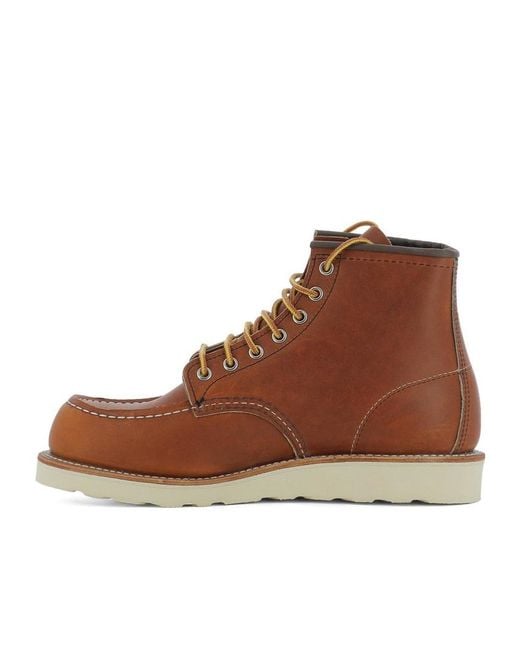 Red Wing Wing Moc Lace-Up Boots in Brown for Men | Lyst
