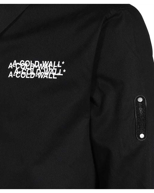 A_COLD_WALL* Logo Overlay Tech Jacket in Black for Men | Lyst